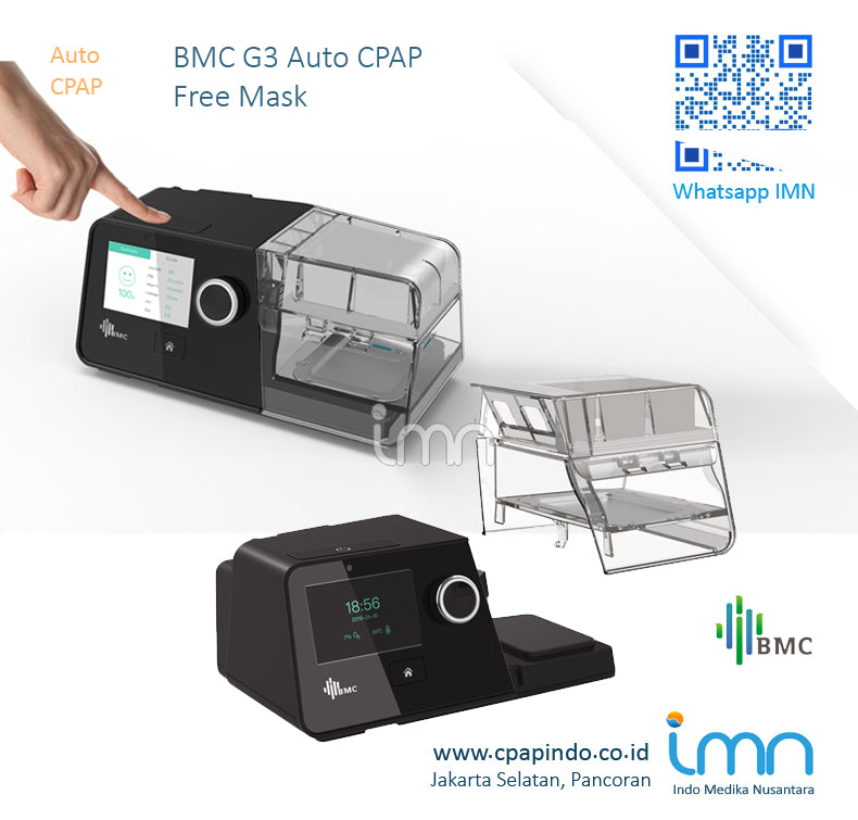BMC G3 A20 Auto CPAP, Free Mask – CPAPINDO.com
